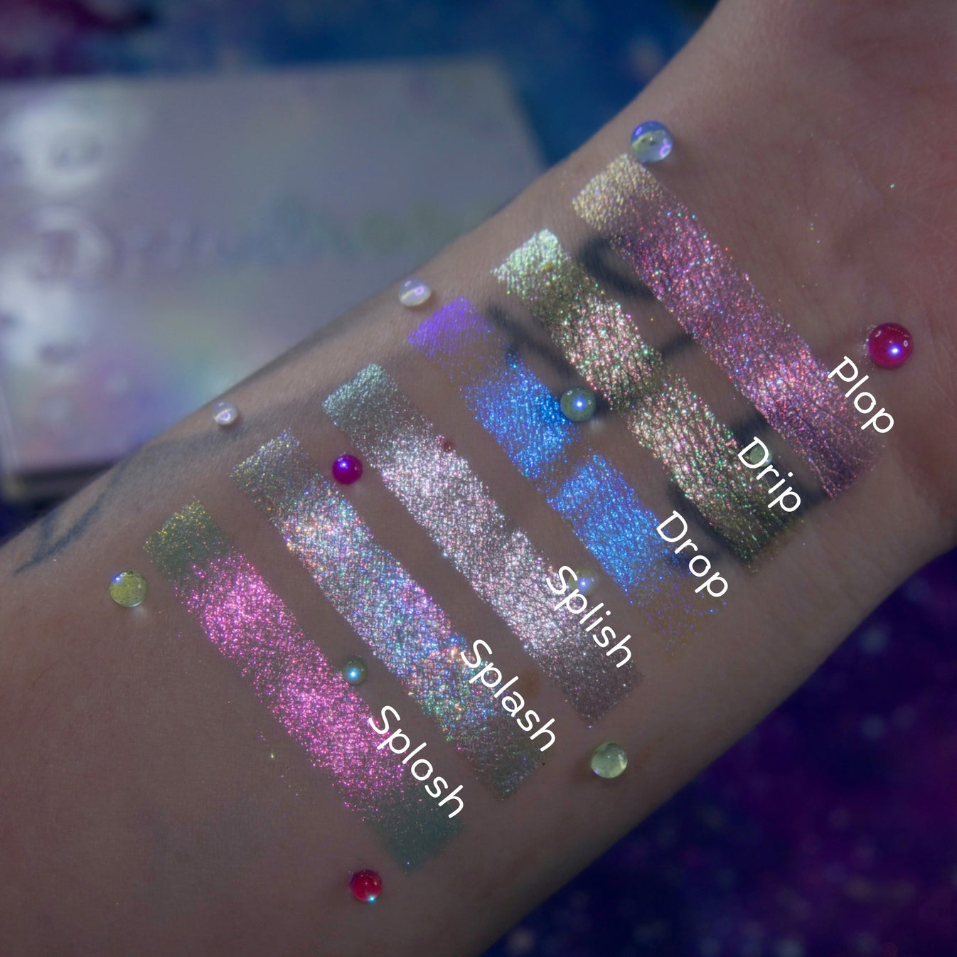 Dewdrops Original Iridescent Multichrome Palette – Dieverune Cosmetics